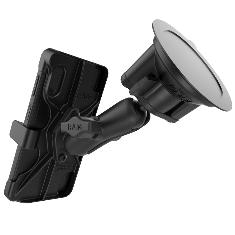 RAM® EZ-Roll'r™ Suction Cup Mount for Samsung XCover Pro – RAM Mounts