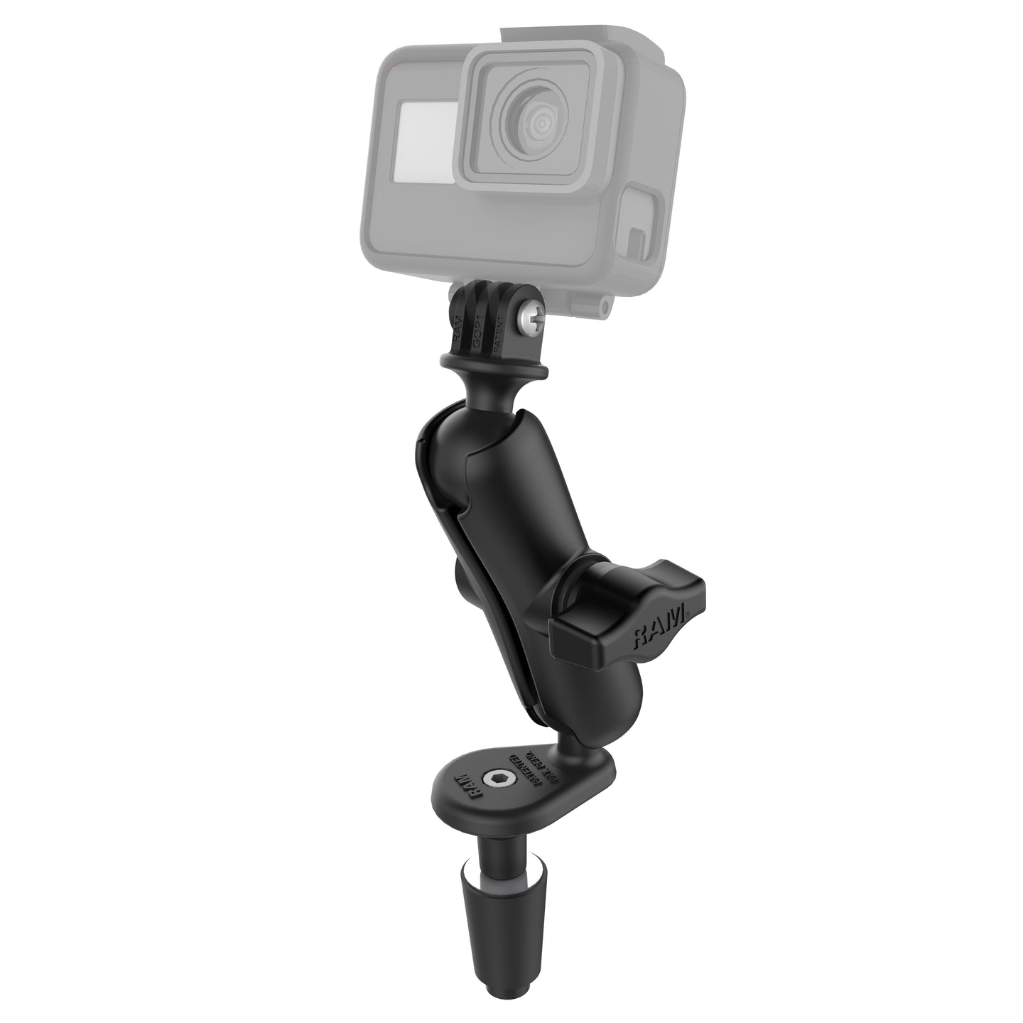 RAM® Motorcycle Fork Stem Mount with Universal Action Camera Adapter ...