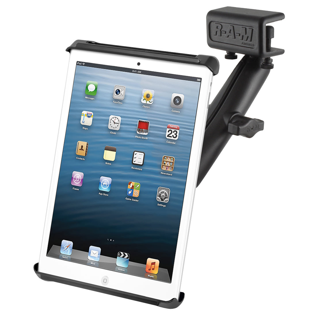 RAM® Tab-Tite™ with Glare Shield Clamp Mount for 7" Tablets – RAM Mounts