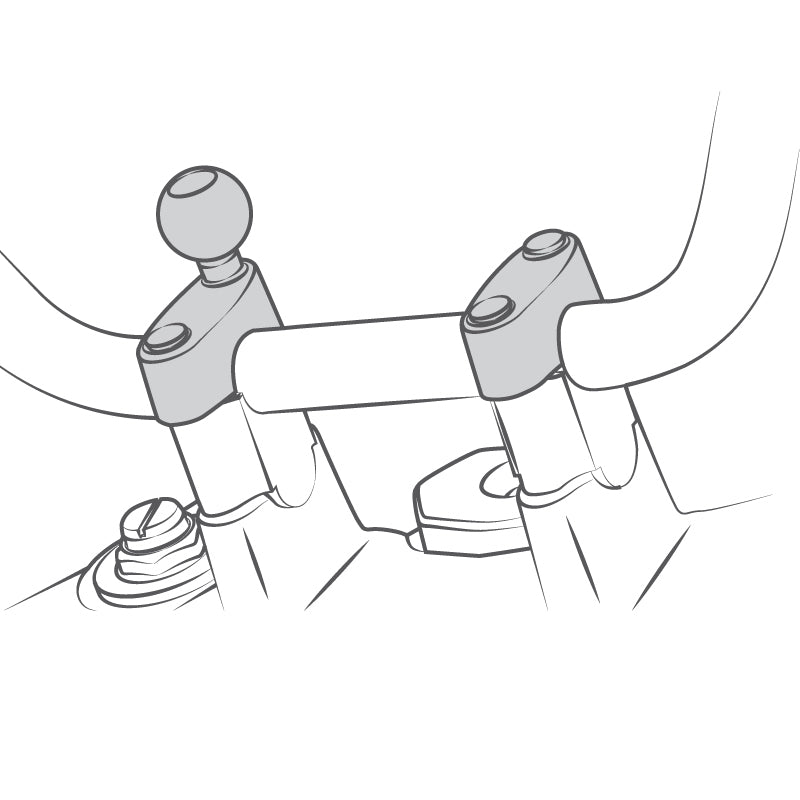 RAM® Handlebar Clamp Mount with M8 Bolts and Round Plate - Short – RAM ...