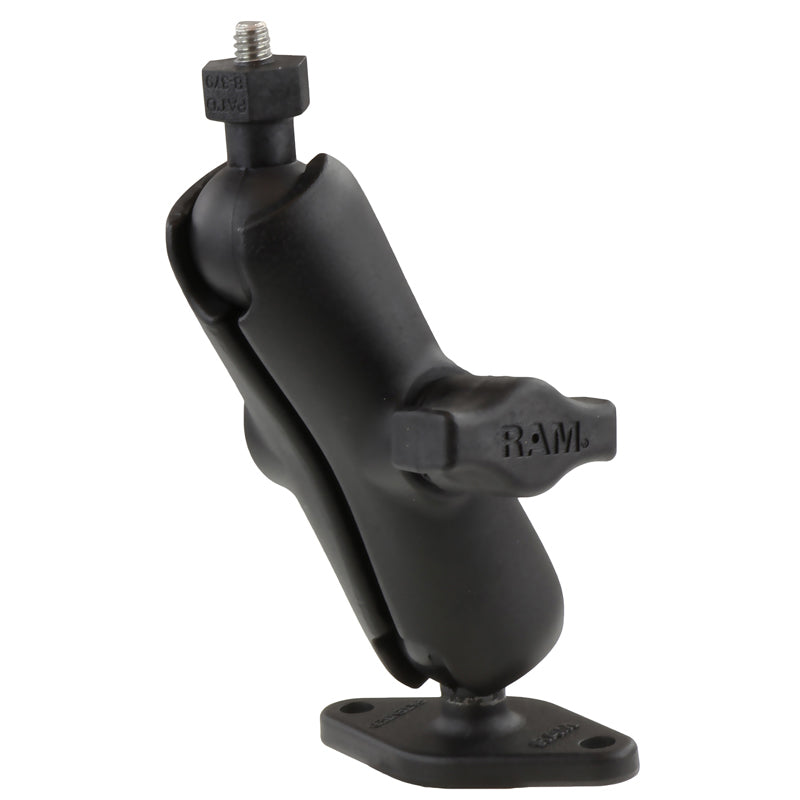 RAM® Tough-Ball™ Mount with 1/4"-20 Threaded Stud & Diamond Plate – RAM ...