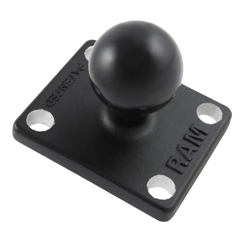 RAM® Ball Adapter with AMPS Plate and 7mm Holes – RAM Mounts