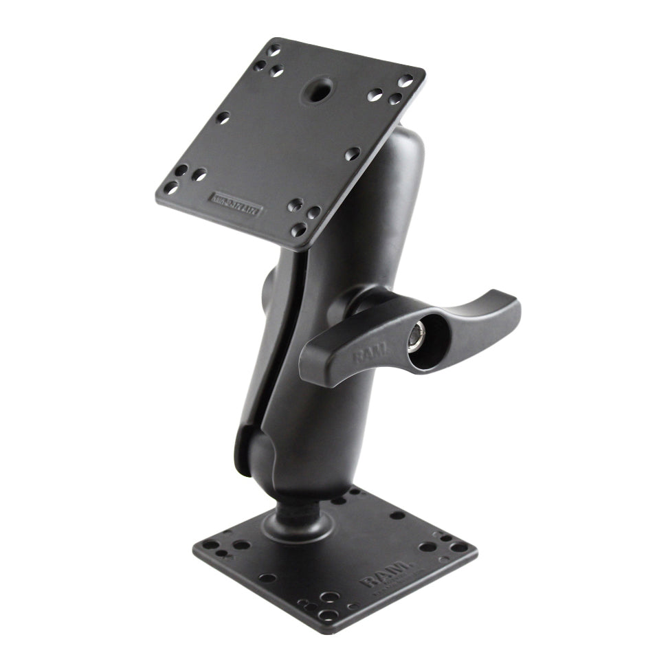 RAM® Double Ball Mount with Two 100x100mm VESA Plates and Large Knob ...