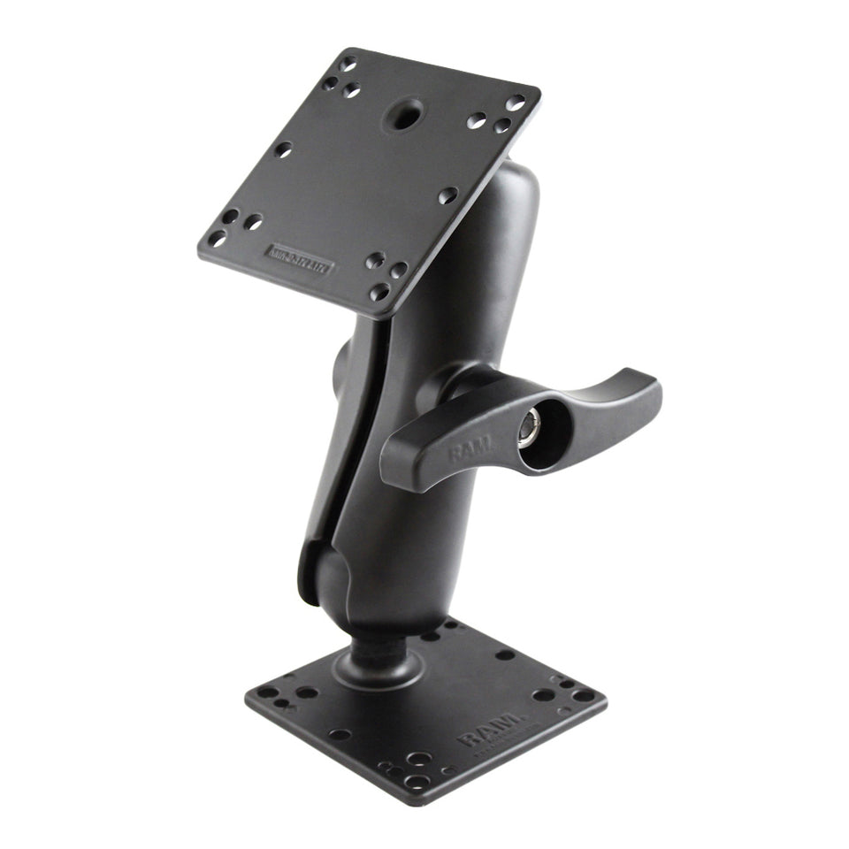 RAM® Double Ball Mount with Two 100x100mm VESA Plates and Large Knob ...