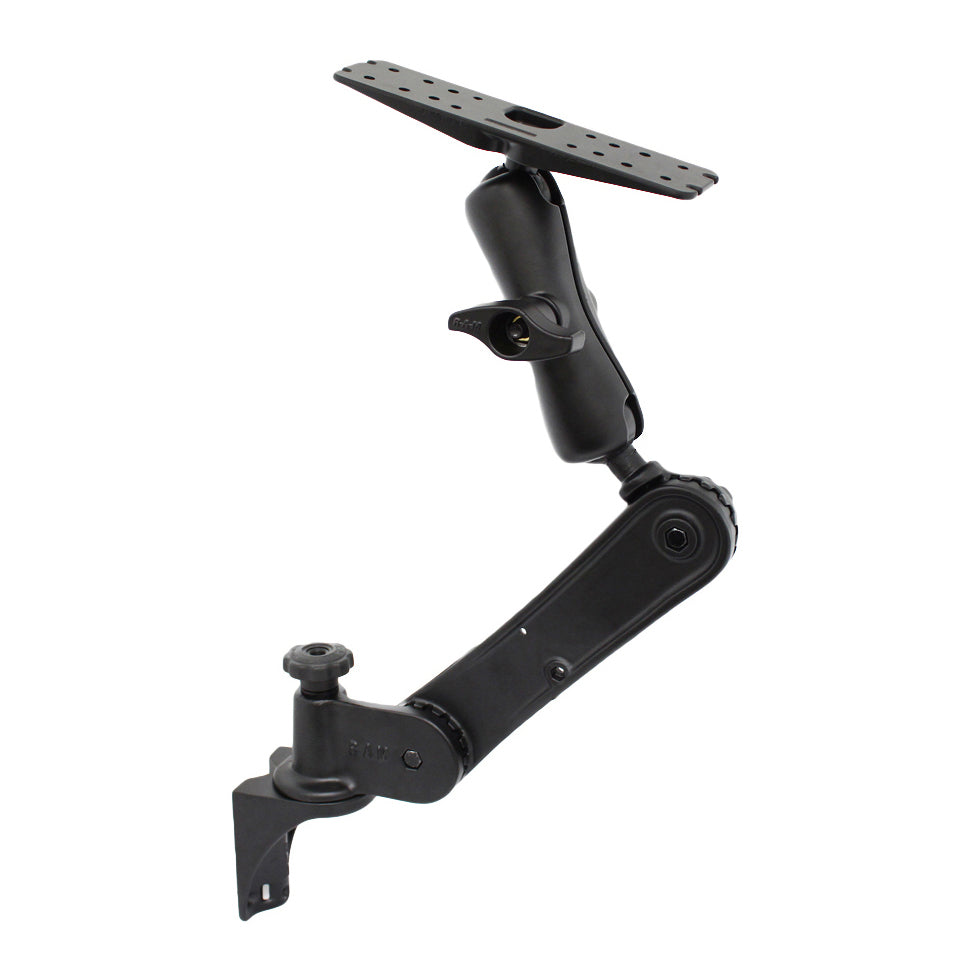 RAM® Vertical Ratchet Mount with Double Ball Mount and Electronics Pla ...