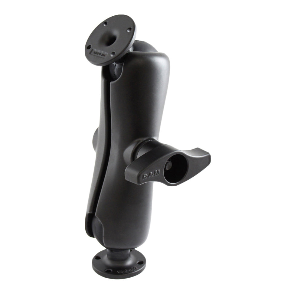 RAM® Double Ball Mount with Two Round AMPS Plates – RAM Mounts