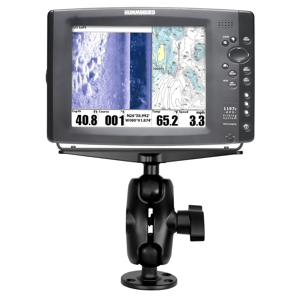 RAM® Large Marine Electronics Mount with Jam Nut - Short – RAM Mounts