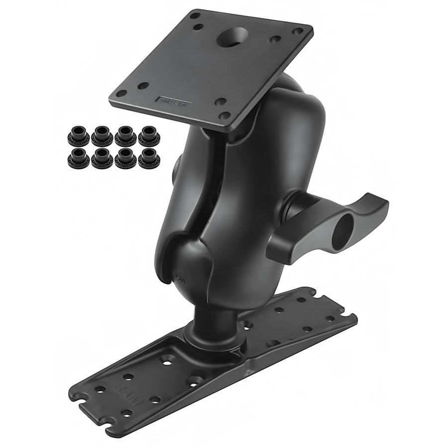 RAM® Ball Mount with 100x100mm VESA Plate & Large Electronics Plate ...