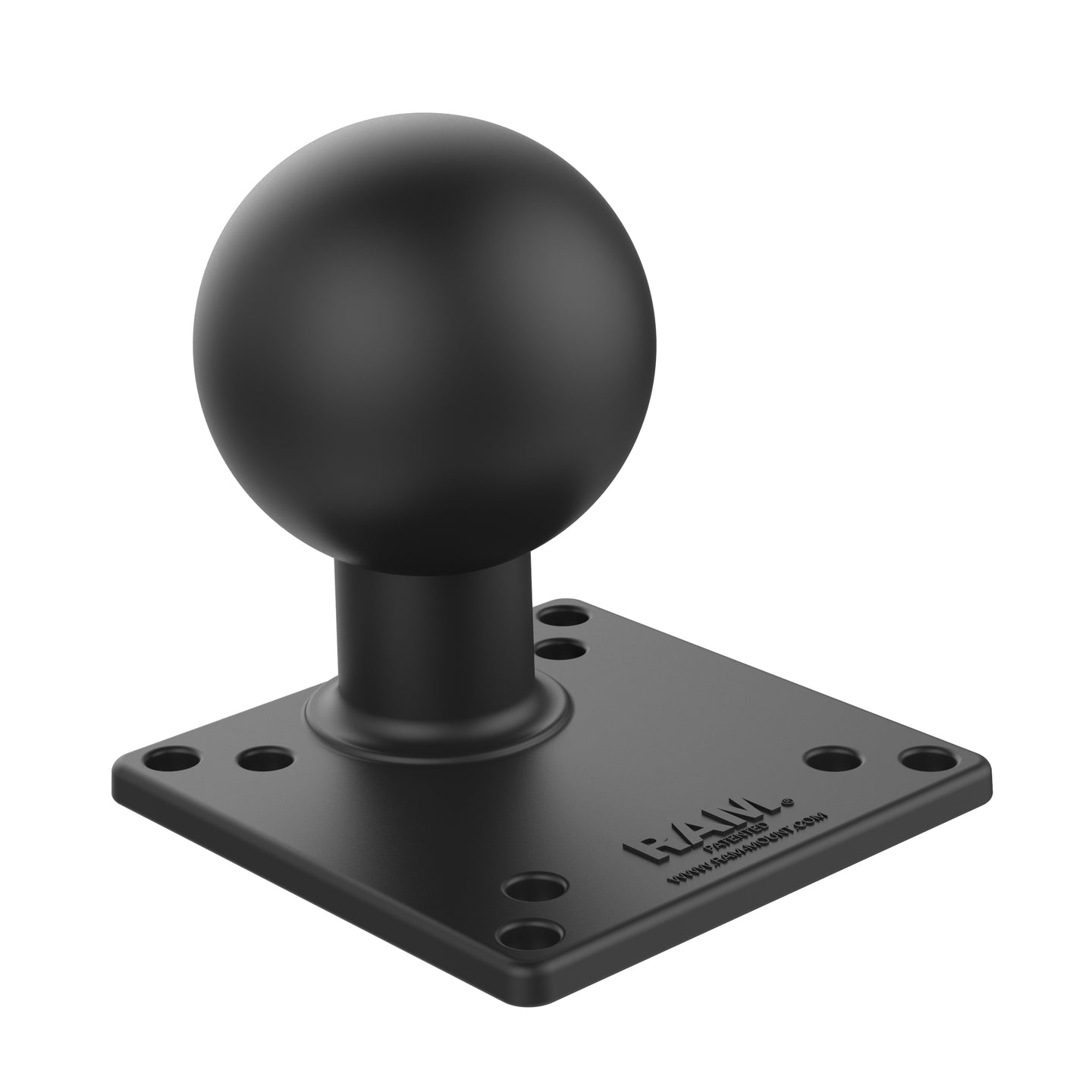 RAM® Steel Reinforced 100x100mm VESA Plate with Ball - E Size – RAM Mounts