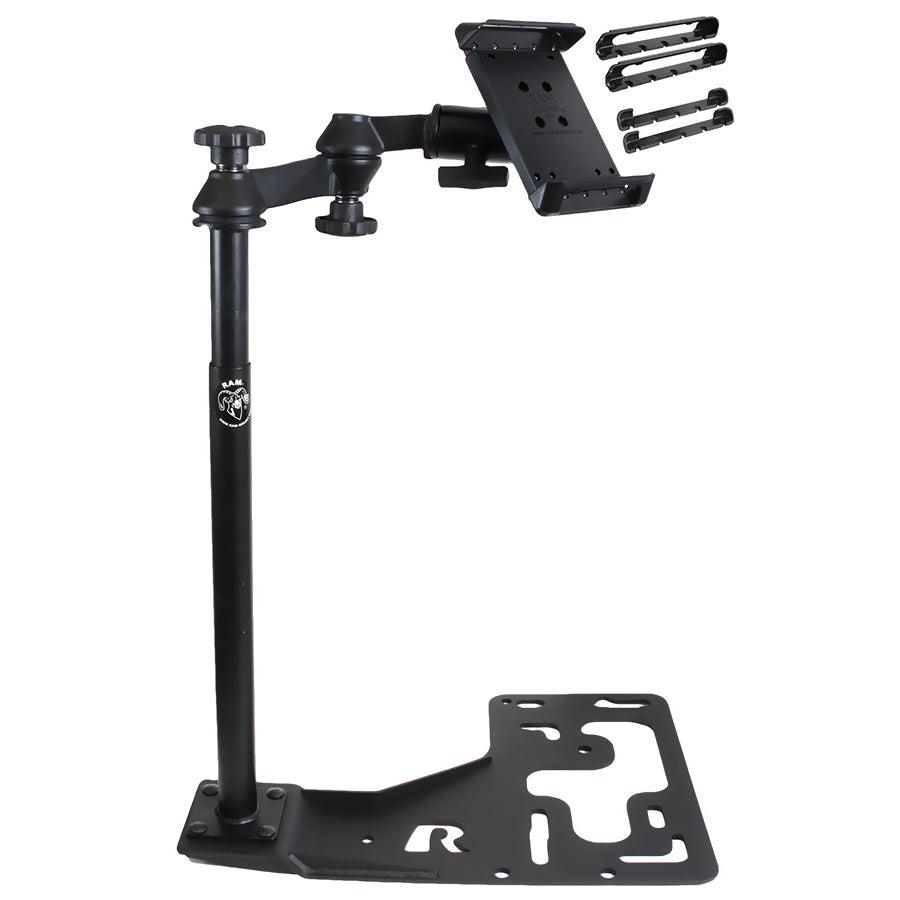 RAM® Tab-Tite™ Tablet Holder with RAM® No-Drill™ Heavy Duty Truck Moun ...