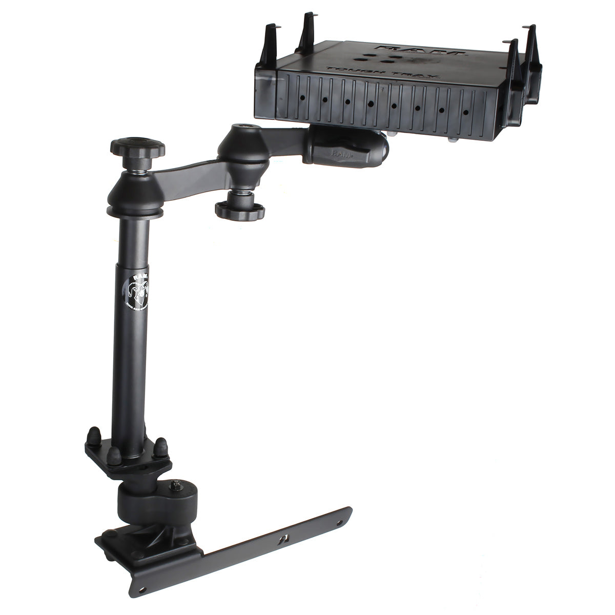 RAM® No-Drill™ Laptop Mount with Flat Arms for '12-26 Ram 2500 + More ...