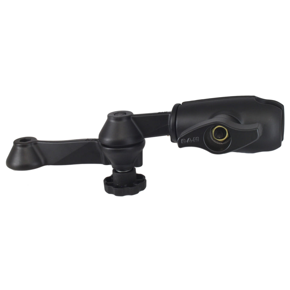 RAM® 12" Double Swing Arm with Swivel Socket - D Size – RAM Mounts