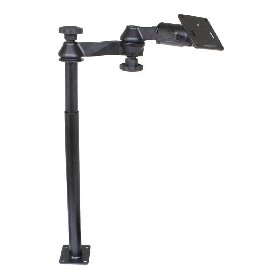 RAM® Tele-Pole™ with 12" & 18" Poles, Swing Arms & 75x75mm VESA Plate ...