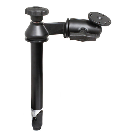 RAM® 8" Upper Pole with Single Swing Arm & Round Plate – RAM Mounts