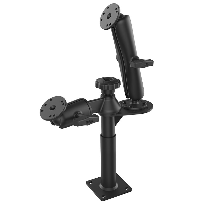 RAM® Tele-Pole™ with 4” & 5” Poles and Double Ball Mount – RAM Mounts
