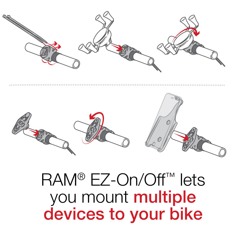 RAM® EZ-On/Off™ Bicycle Mount – RAM Mounts
