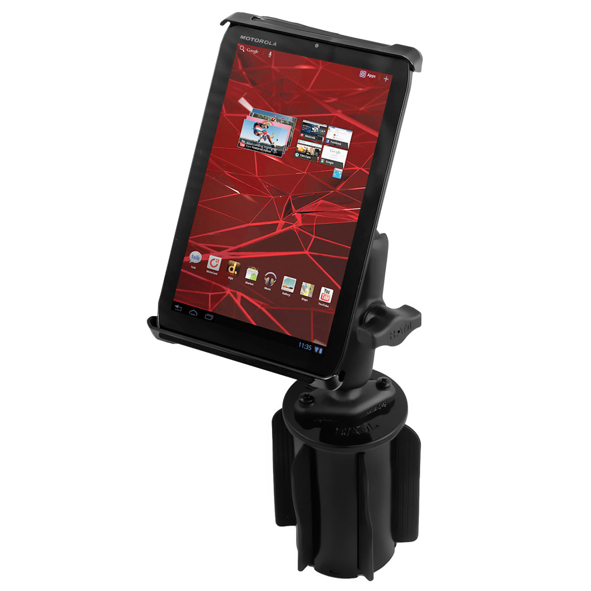 RAM® Tab-Tite™ Small Tablet Holder with RAM-A-CAN™ II Cup Holder Mount ...