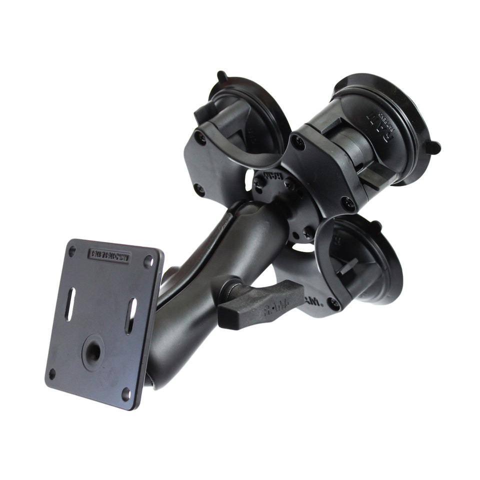 RAM® Twist-Lock™ Triple Suction Cup Mount with 75x75mm VESA Plate – RAM ...