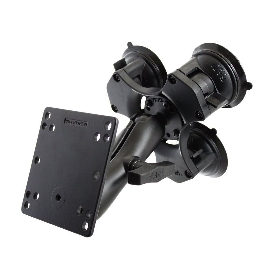 RAM® Twist-Lock™ Triple Suction Mount with 100x100mm VESA Plate - Medi ...