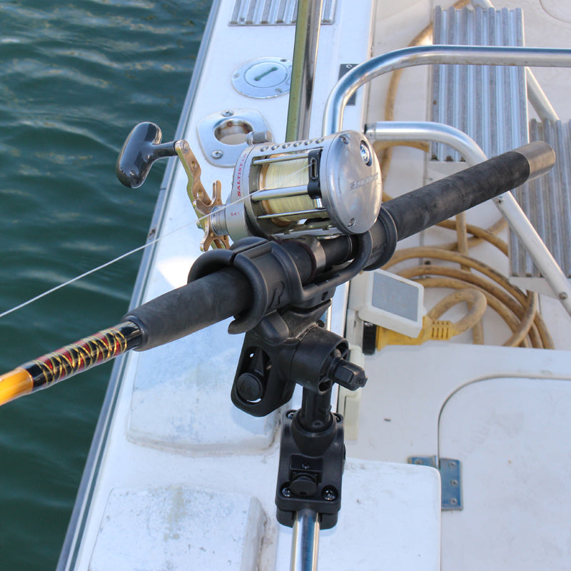 RAM® Light-Speed™ Fishing Rod Holder with Rail Base – RAM Mounts
