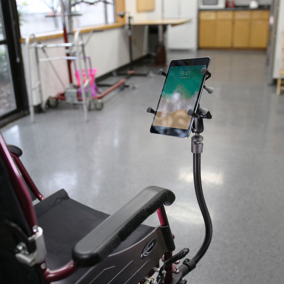 RAM® X-Grip® Wheelchair Leg Rail Mount for 7"-8" Tablets – RAM Mounts