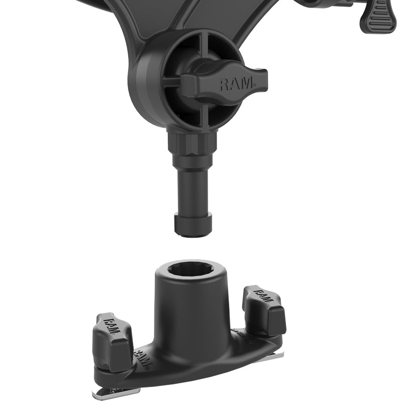 RAM ROD® JR Fishing Rod Holder with Dual T-Bolt Track Base – RAM Mounts
