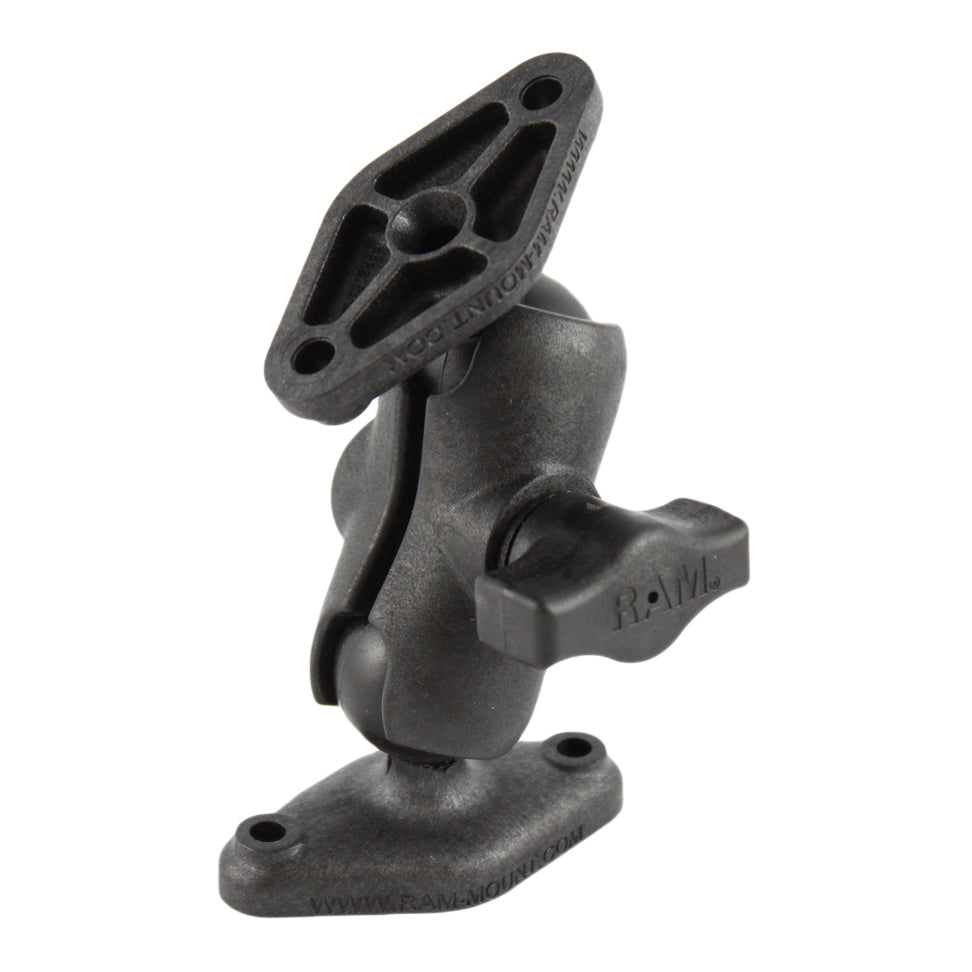 RAM® Composite Double Ball Mount with Two Diamond Plates - Short – RAM ...