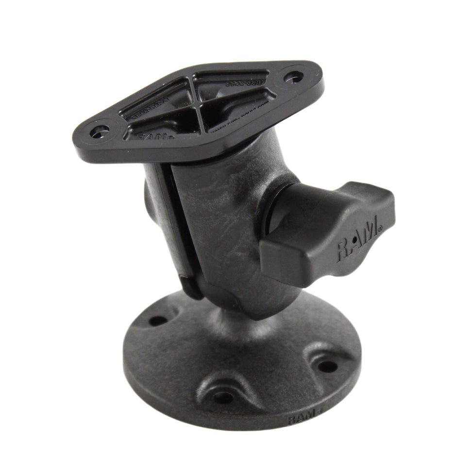 RAM® Composite Single Ball Mount with Round Plate – RAM Mounts