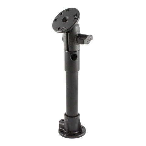 RAM® PVC Pipe Mount with Single Ball & Socket and Round Plate – RAM Mounts