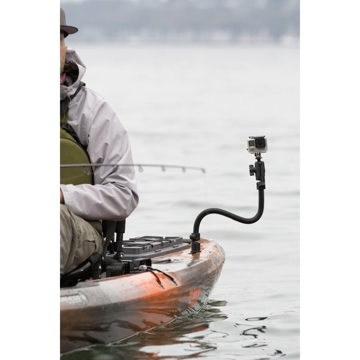 RAM® Flex-Rod™ 18" Single Socket Arm with Track Base – RAM Mounts