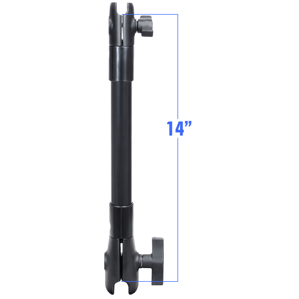RAM® 14" PVC Pipe Extension with B Size & C Size Socket Arms – RAM Mounts