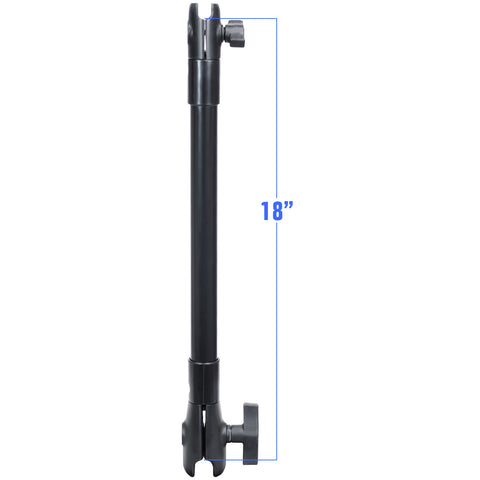 RAM® 18" PVC Pipe Extension with B Size & C Size Socket Arms – RAM Mounts