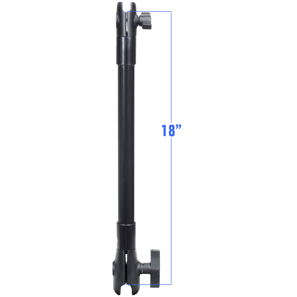 RAM® 18" PVC Pipe Extension with B Size & C Size Socket Arms – RAM Mounts