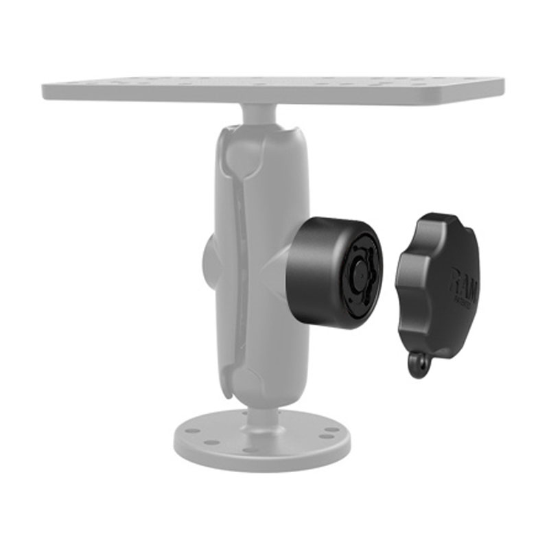 RAM® Pin-Lock™ Security Knob with 6-Pin Pattern for B Size Socket Arms ...