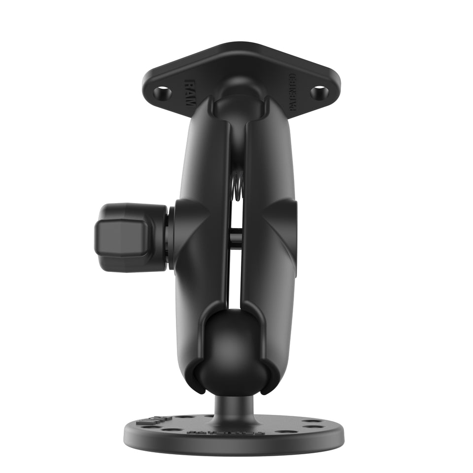 RAM® Double Ball Drill-Down Mount with Diamond Plate - Medium – RAM Mounts