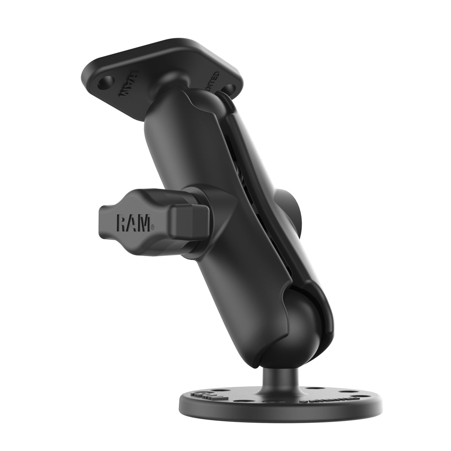 RAM® Double Ball Drill-Down Mount with Diamond Plate - Medium – RAM Mounts