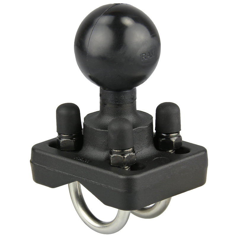 RAM® Double U-Bolt Ball Base for .75" - 1" Rails – RAM Mounts