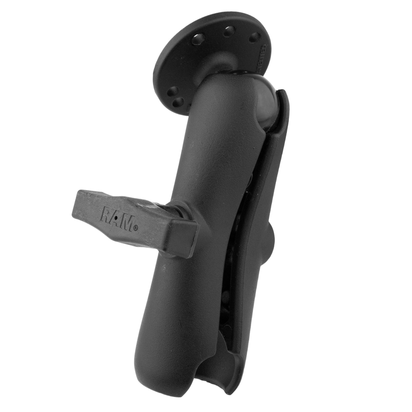 RAM® Double Socket Arm with Round Ball Plate - C Size Medium – RAM Mounts