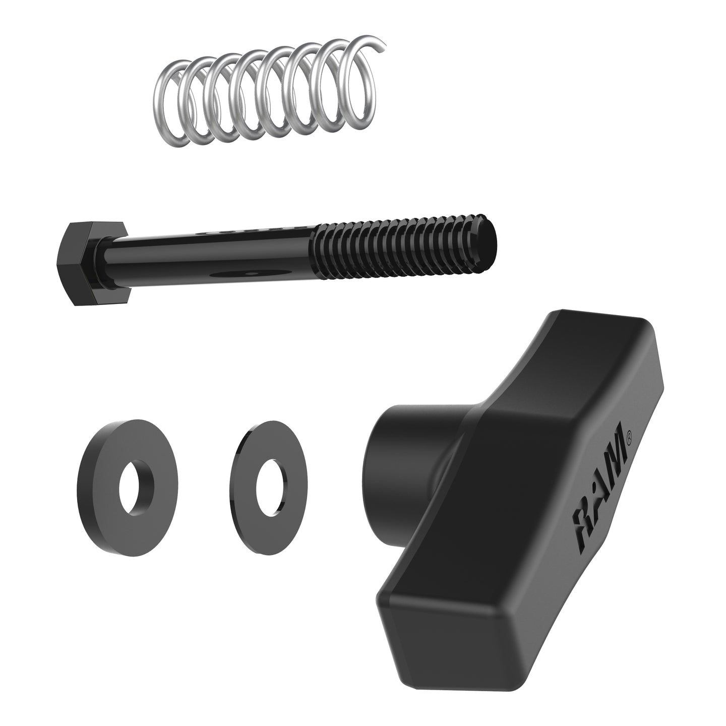 RAM® Knob, Bolt & Spring Hardware for C Size Socket Arms – RAM Mounts