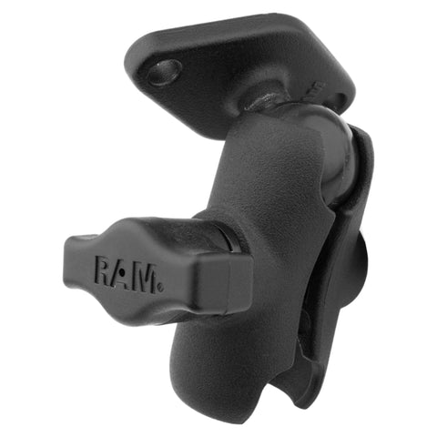RAM® Double Socket Arm with Diamond Plate - B Size Short – RAM Mounts