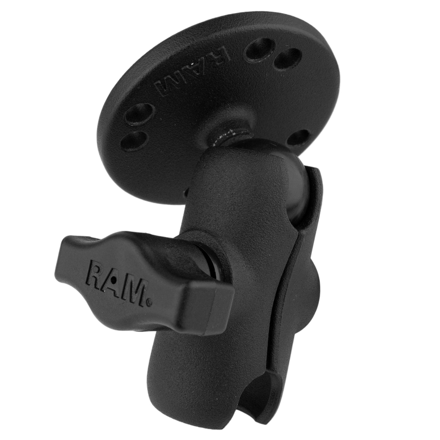 RAM® Double Socket Arm with Round Plate - B Size Short – RAM Mounts