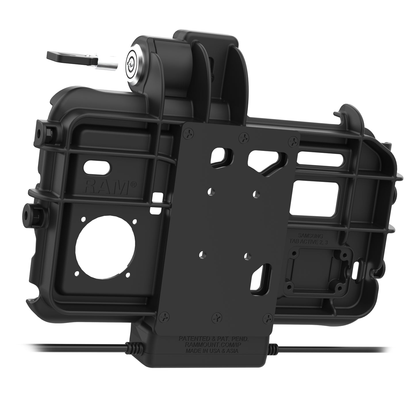 RAM® Low-Profile Locking Power + Dual USB Dock for Tab Active5 & 3 ...