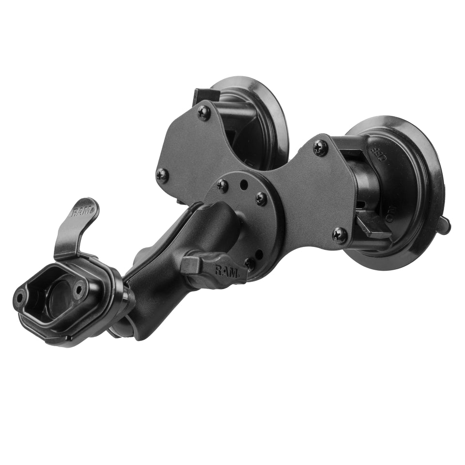 RAM® Twist-Lock™ Dual Suction Mount with Quick Release Adapter – RAM Mounts